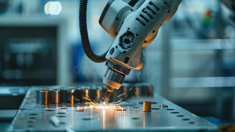 A Precision Robotic Assembly Line Piece Handling Fragile Plastic ...