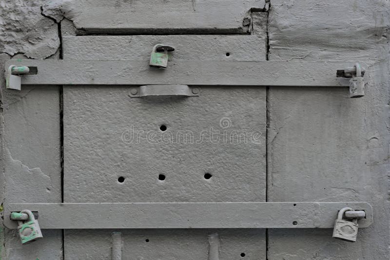 Small Metal Door stock image. Image of surface, grungy - 79261521