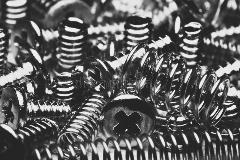 Small metallic things stock photo. Image of small, macro - 28606350