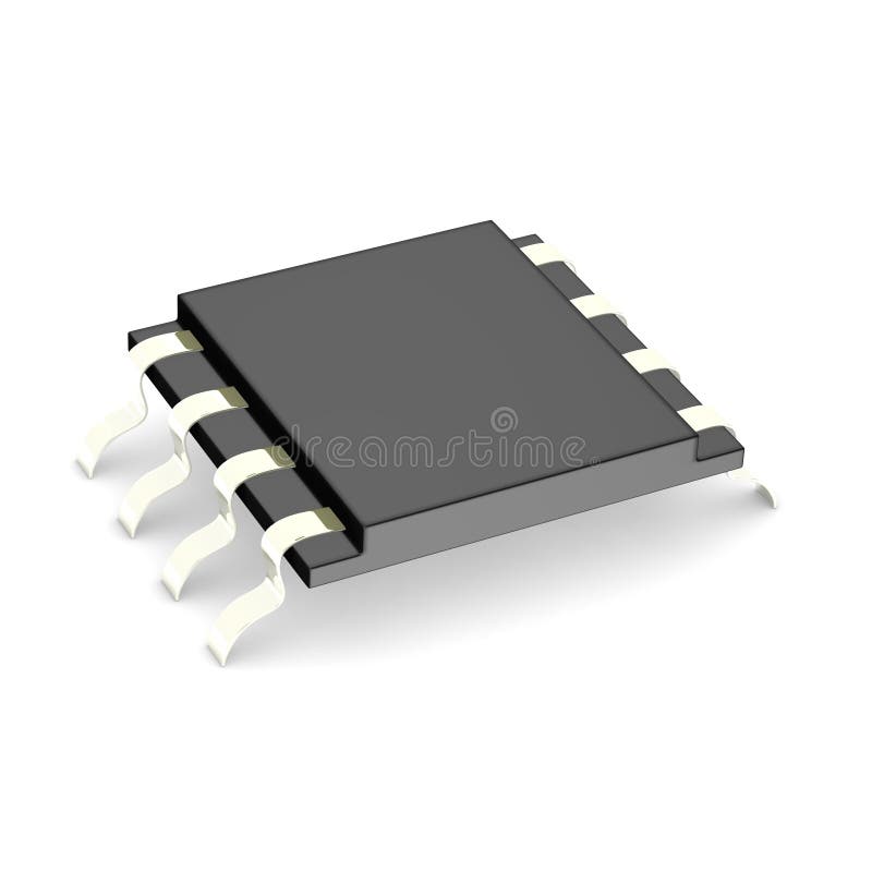 Small microprocessor stock illustration. Illustration of processor ...