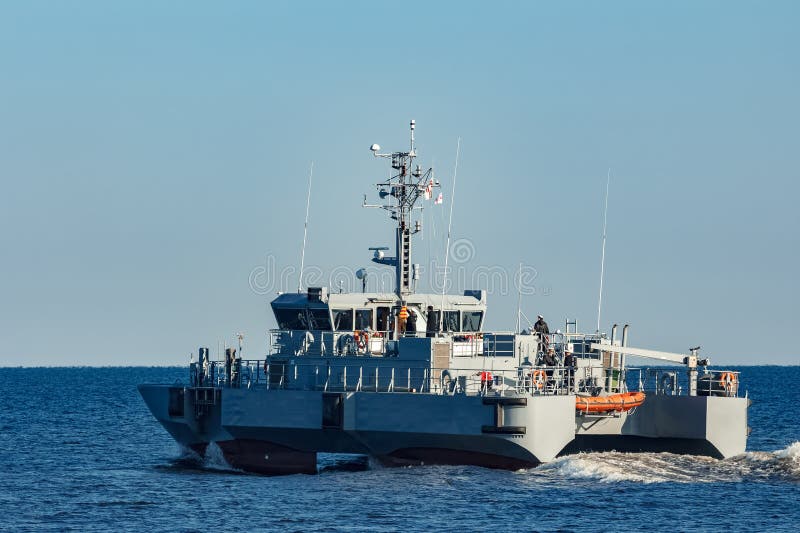 Small military ship stock photo. Image of cannon, vessel - 92270322