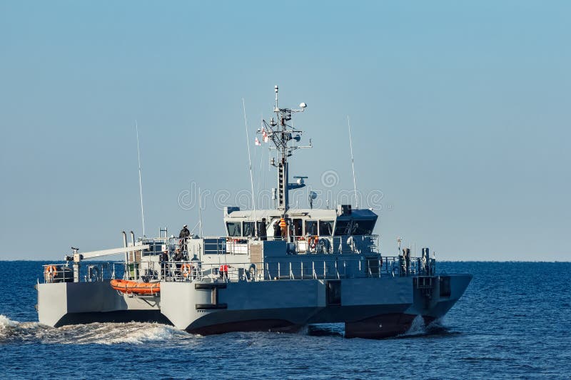 Small military ship stock photo. Image of security, protection - 94128806