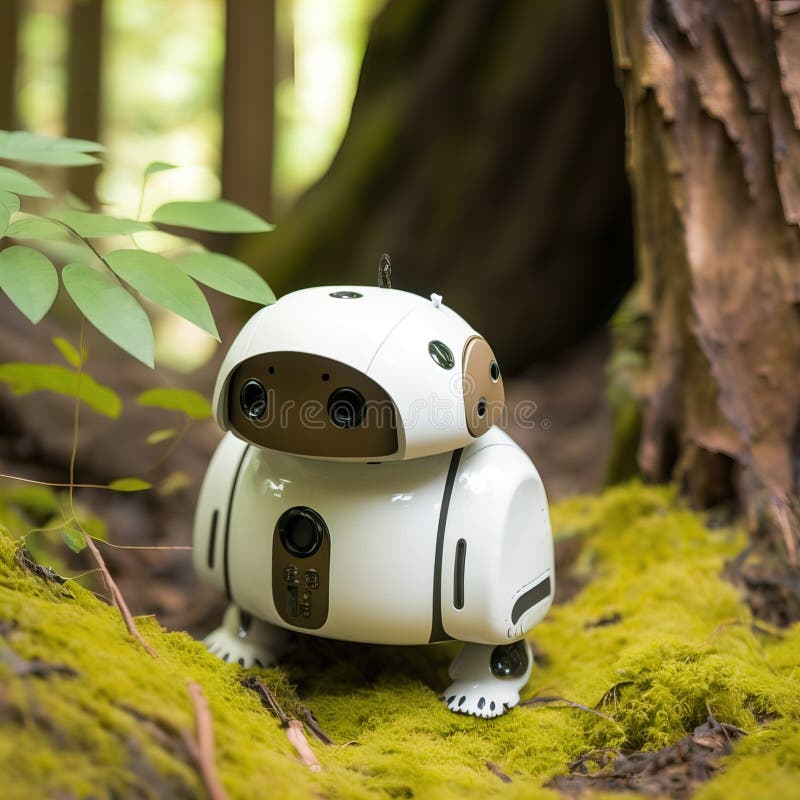 Small Mini Robot stock illustration. Illustration of forest - 273702084