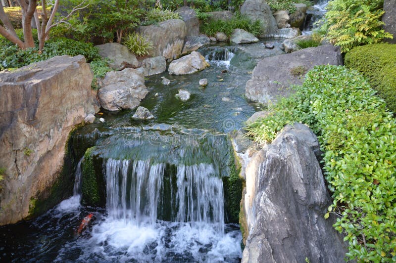 Small Mini Waterfall stock photo. Image of stream, small - 93070928