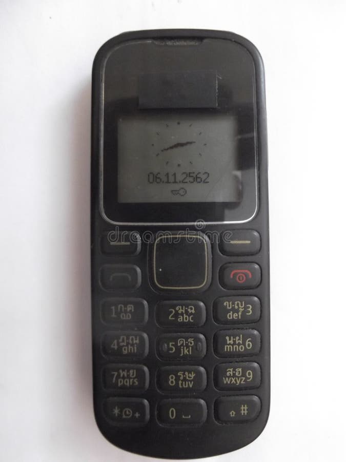 Small Mobile Phone, 2g Mobile Phone, Thai Alphabet Stock Photo - Image ...