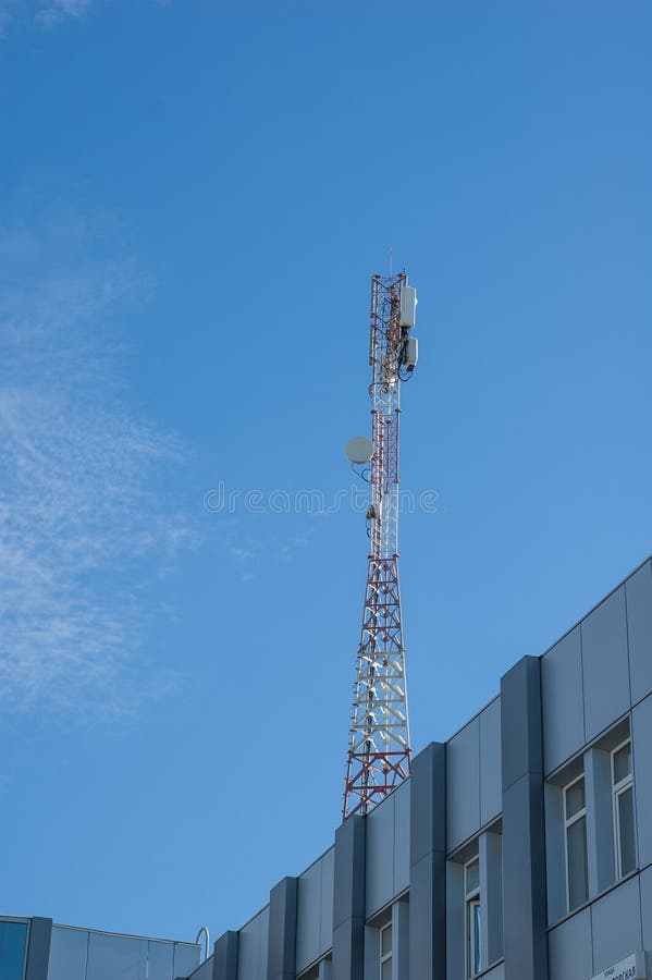 Small mobile tower stock photo. Image of cellular, information - 78267956
