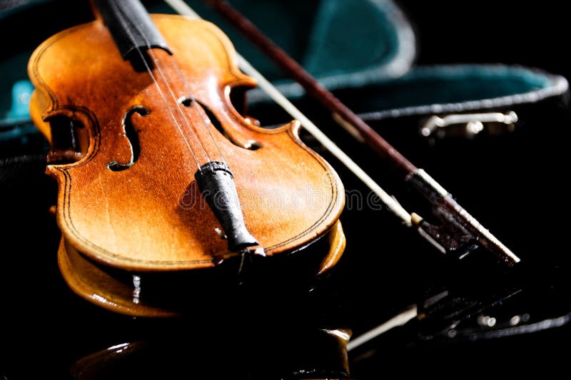 Small Model of an Old Used Violin with Bag on White Stock Photo - Image ...