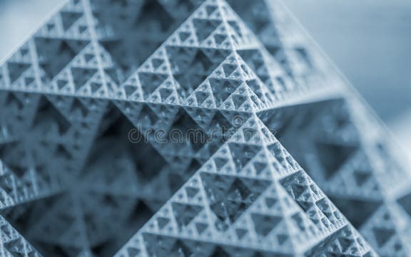 Small Model Pyramid Printed on 3D Printer Close-up. Object Created on ...