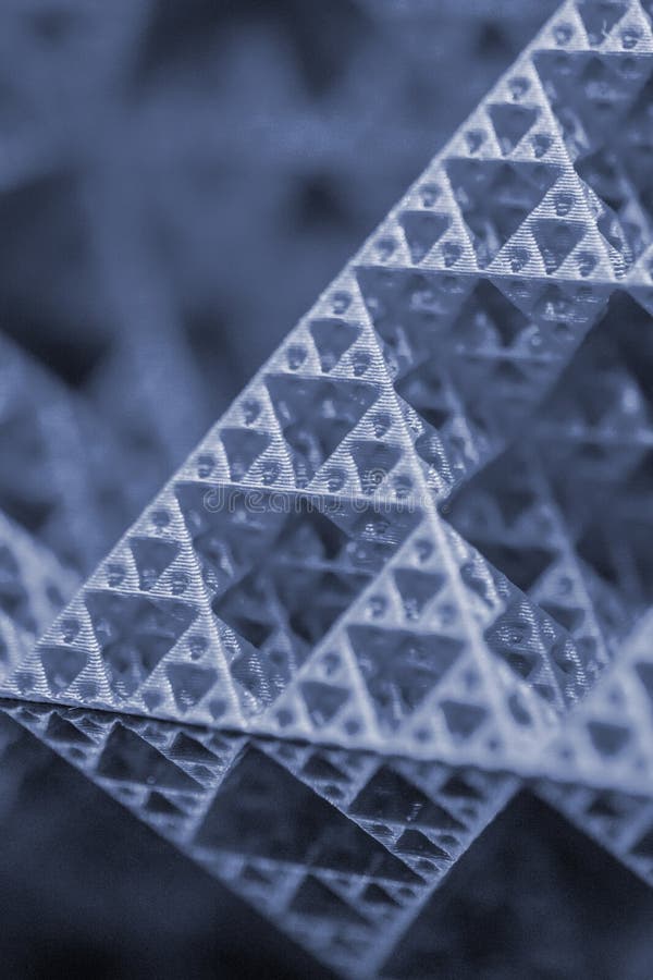 Small Model Pyramid Printed 3d Printer Close Up Object Created Stock ...