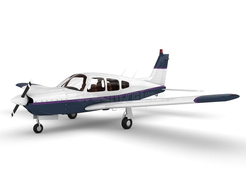 Small Modern Passanger Airplane Stock Illustration - Illustration of ...