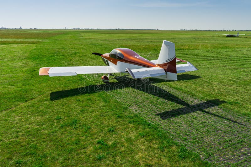 Small modern private jet stock image. Image of airline - 235040795