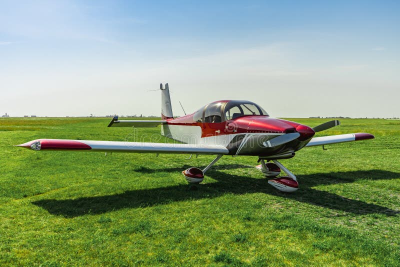 Small modern private jet editorial stock image. Image of passenger ...