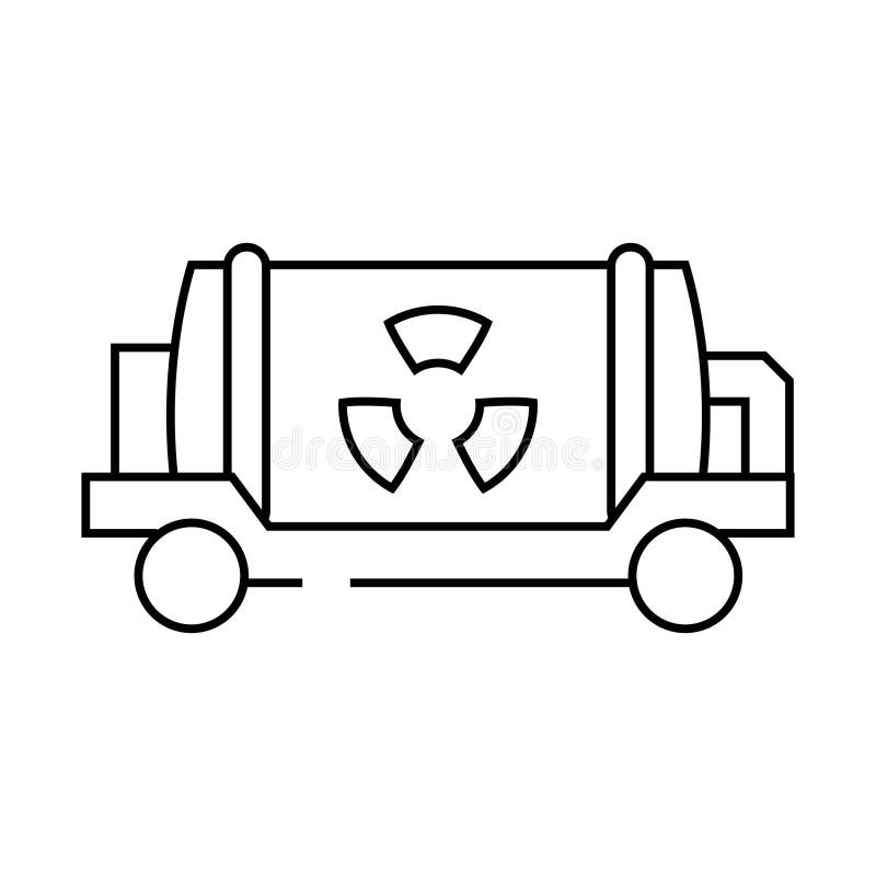 Small Modular Nuclear Reactor Future Technology Line Icon Vector ...