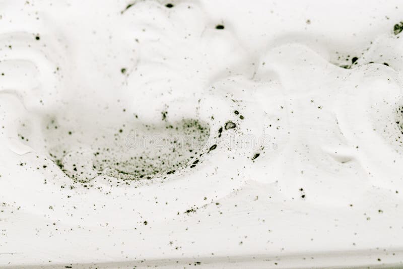 Small Mold Stains on the Shower Ceiling Stock Image - Image of corner ...