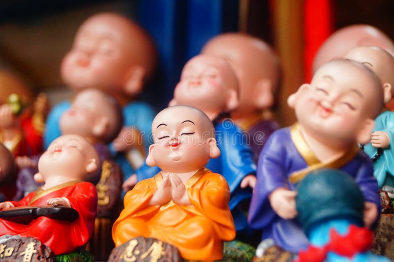 The Small Monk`s Sculptural Landscape is Very Interesting Stock Image ...