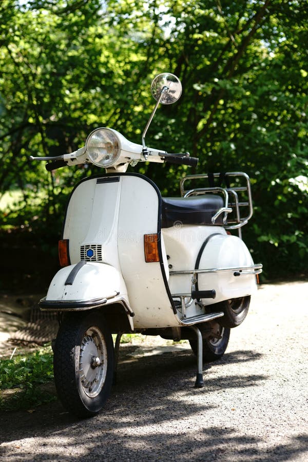Small moped scooter stock photo. Image of motor, moped - 97117188