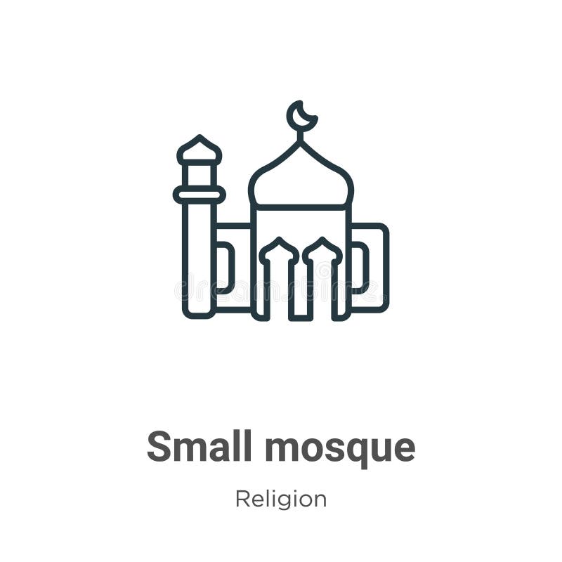 Small Mosque Icon in Filled, Thin Line, Outline and Stroke Style ...