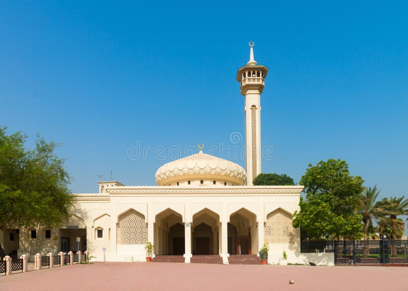 Small Mosque Under Clean Blue Sky Stock Photo - Image of arabic, middle ...