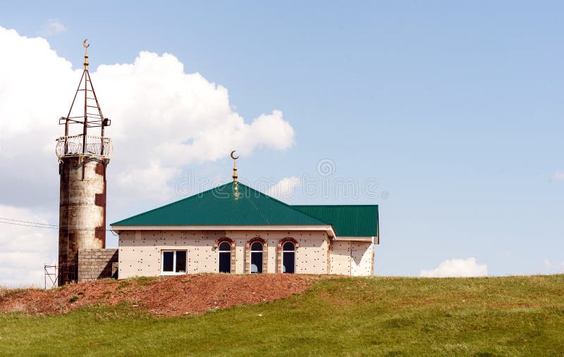 Small Mosque Under Construction Stock Image - Image of tower, islam ...