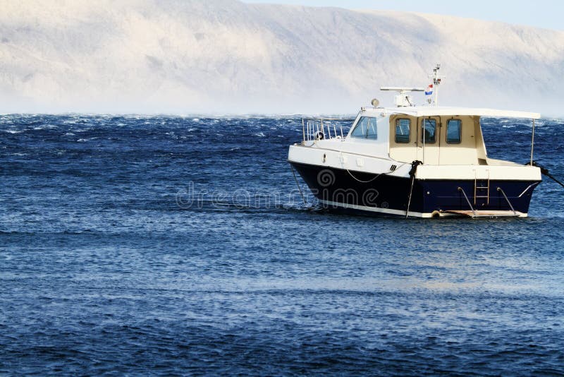 Small motorboat stock photo. Image of vessel, island - 28512710