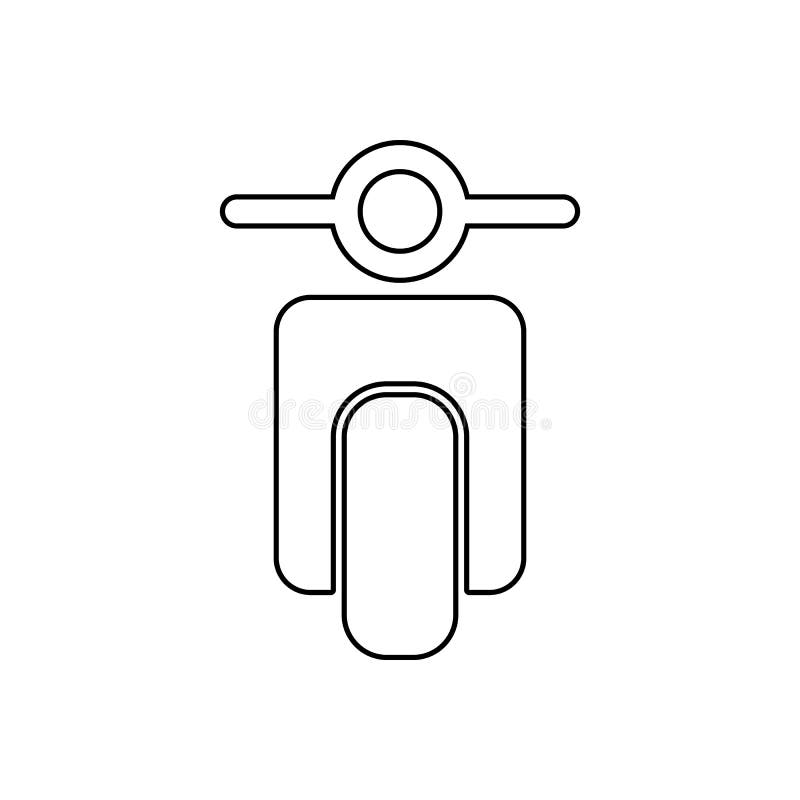 Small Motorcycle Front View Icon. Element of Transport for Mobile ...