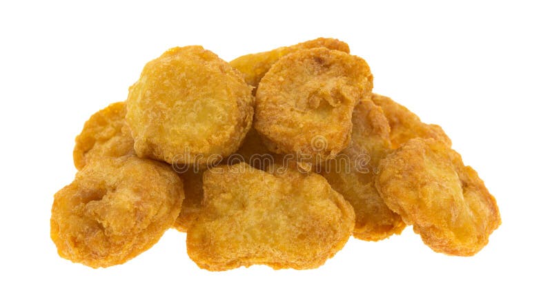 Small Mound of Chicken Nuggets on a White Background Stock Photo ...
