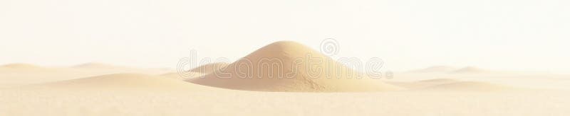 Small Mound of Desert Sand, Smooth Surface, Stark White Backdrop ...