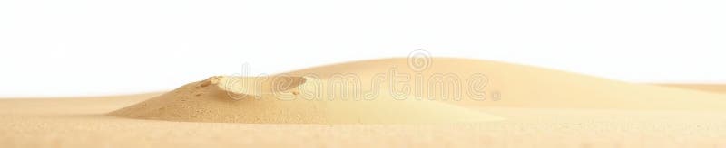 Small Mound of Desert Sand Smooth Surface Stark White Backdrop Detail ...