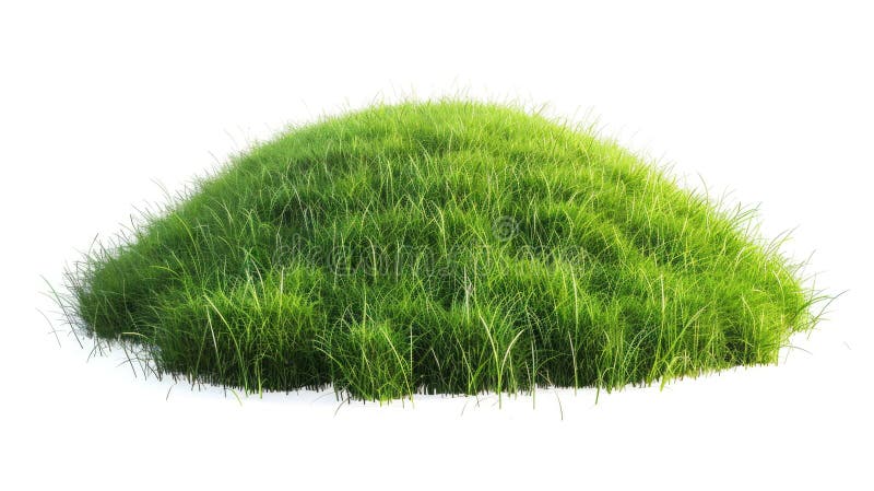 A Small Mound of Grass on a White Surface. Perfect for Minimalist ...
