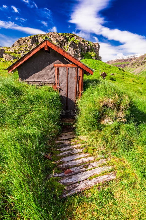 Small Mountain Shack, Iceland Stock Image - Image of scenic ...