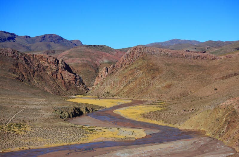 Mountain river of Bolivia stock image. Image of biological - 37450361