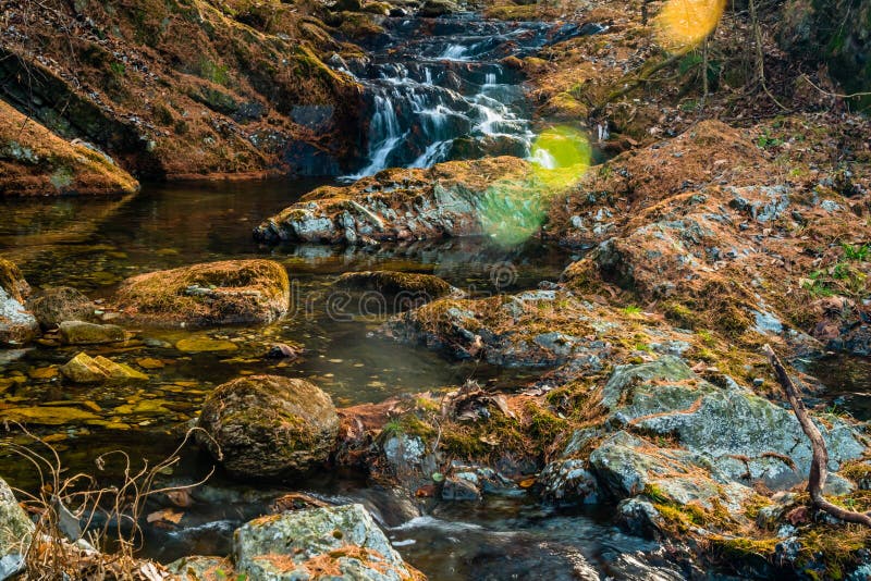 Small Mountain Stream Waterfall Stock Image - Image of daedunsan ...