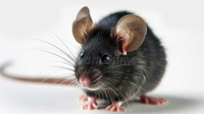 A Small Mouse with Long Ears and a Long Tail, Laboratory Animal ...