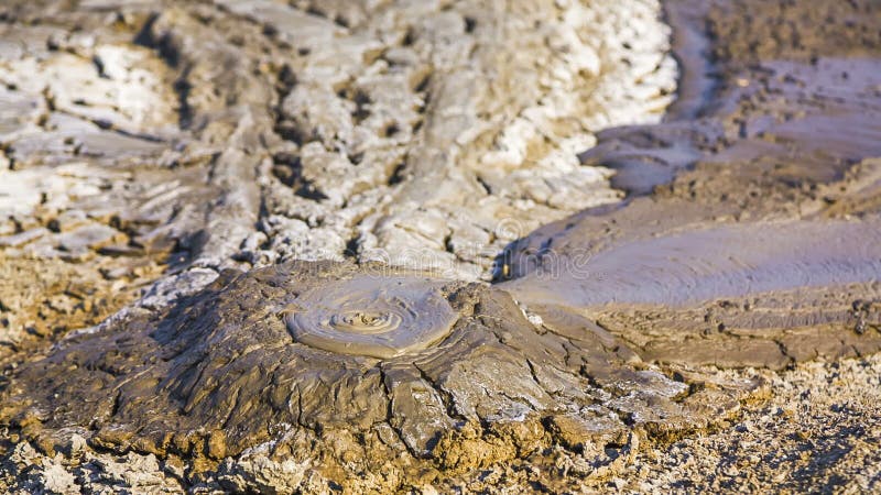Bubbling Mud Pot stock footage. Video of bubble, muddy - 74297340