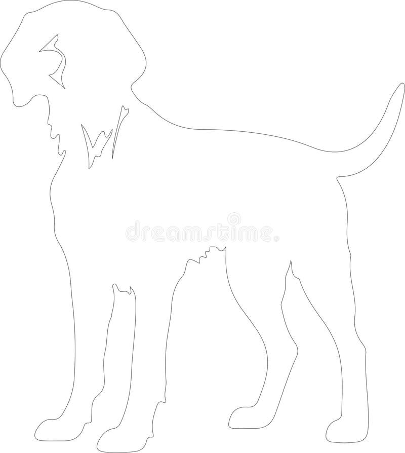 Small Munsterlander Pointer Outline Silhouette Generative Ai Stock ...