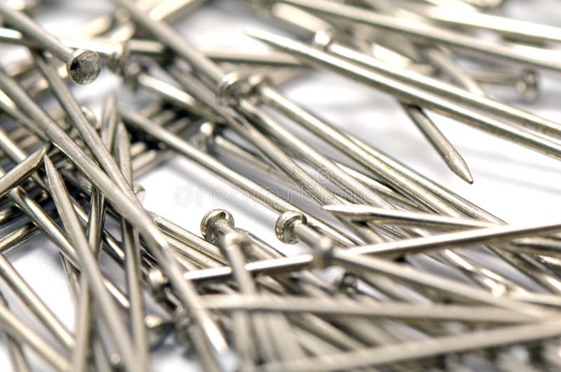 Small nails. stock photo. Image of chipboard, head, handyman - 40069048