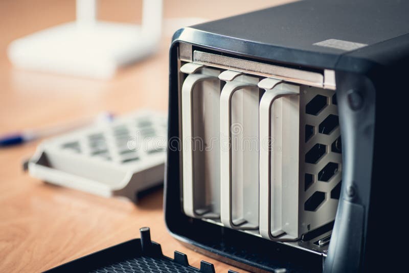 Small NAS server stock image. Image of center, cluster - 101759655