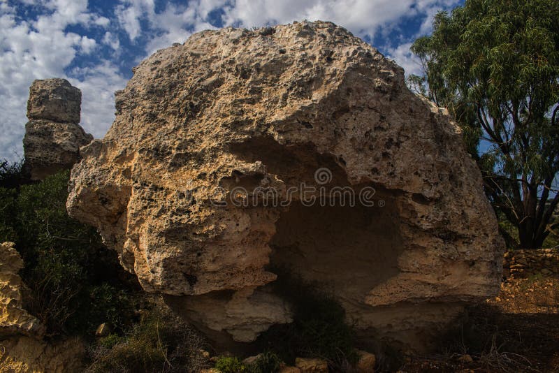 Small Cave in a Gigantic Rock Stock Image - Image of hill, rocks: 171136191
