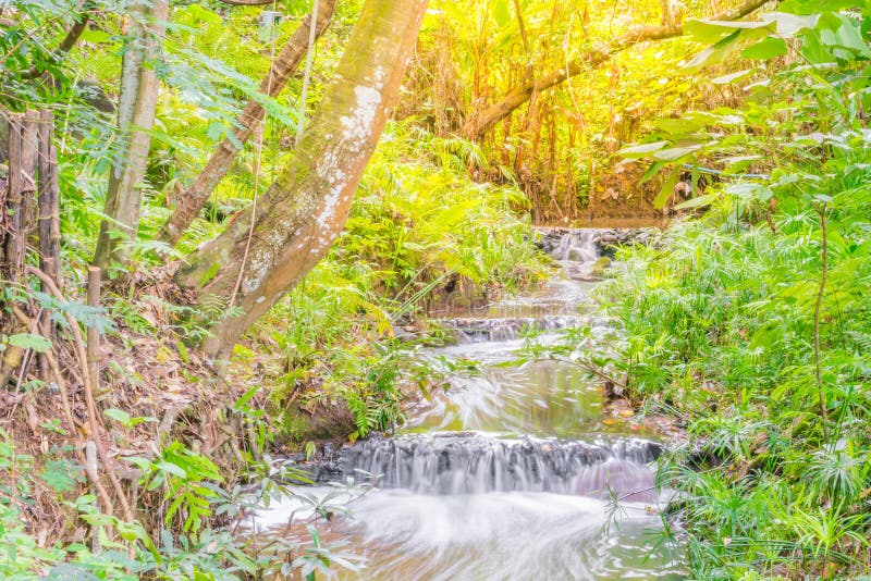 Small Natural Spring Waterfall ( Filtered Image Processed Vintage ...