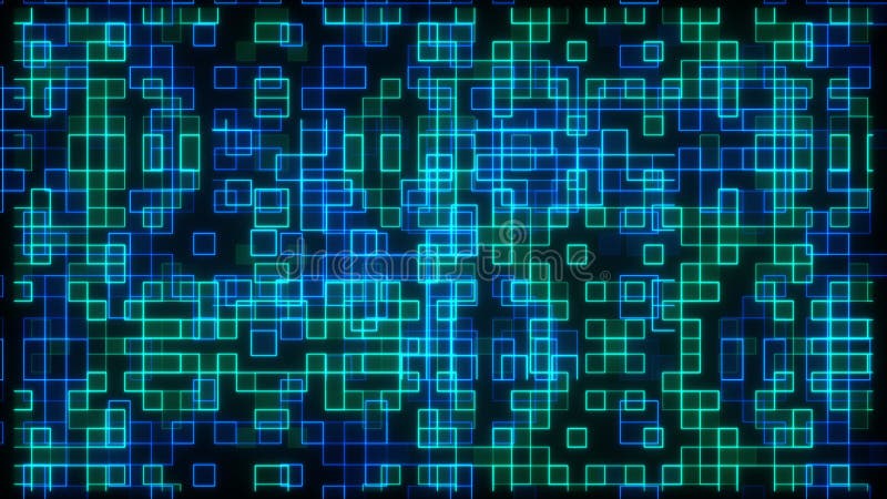 Small neon squares stock illustration. Illustration of geometric ...