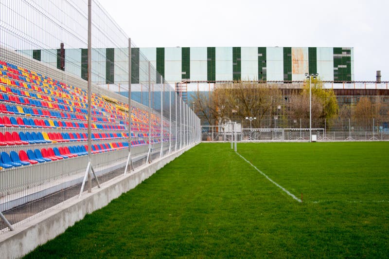 Small new stadium stock photo. Image of colourful, yellow - 52739190