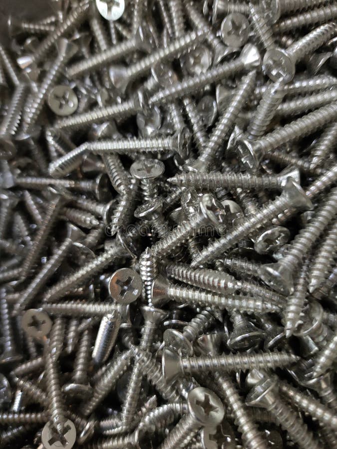 Small Nut Pieces that are Important in Every Industry. Stock Image ...