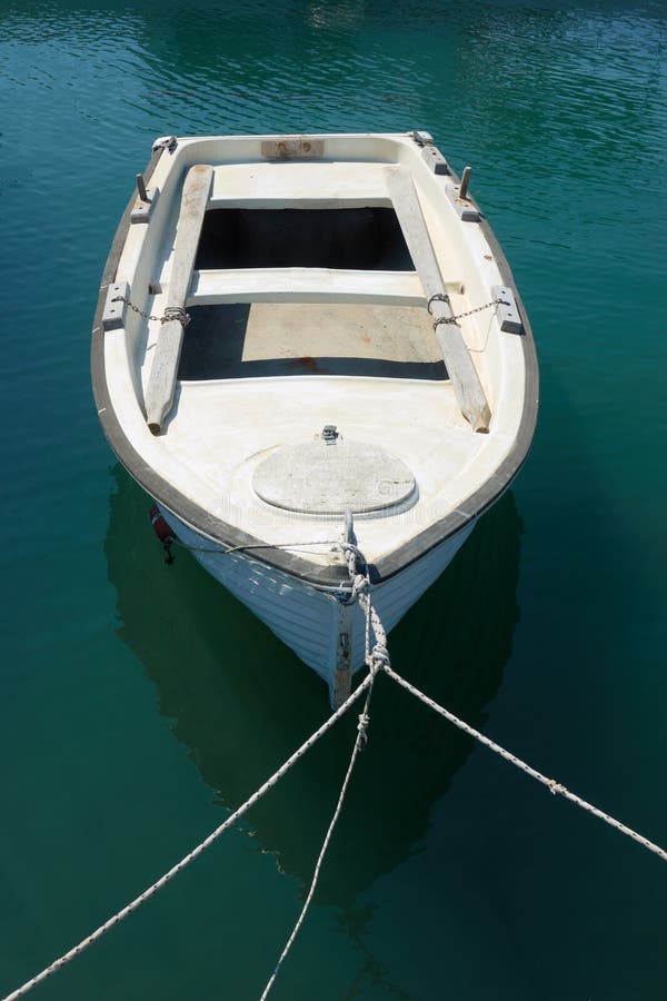 Small oar boat stock photo. Image of white, lake, boat - 159437662