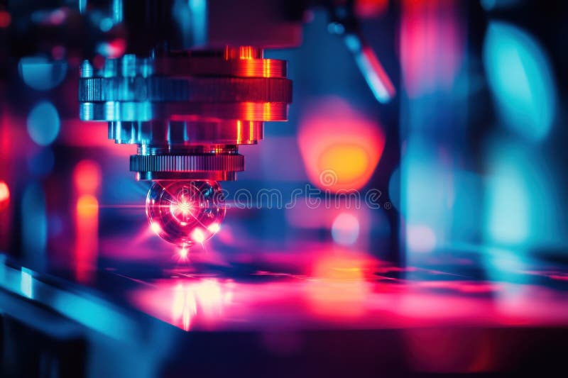 A Small Object is Being Illuminated by a Light Source Stock ...