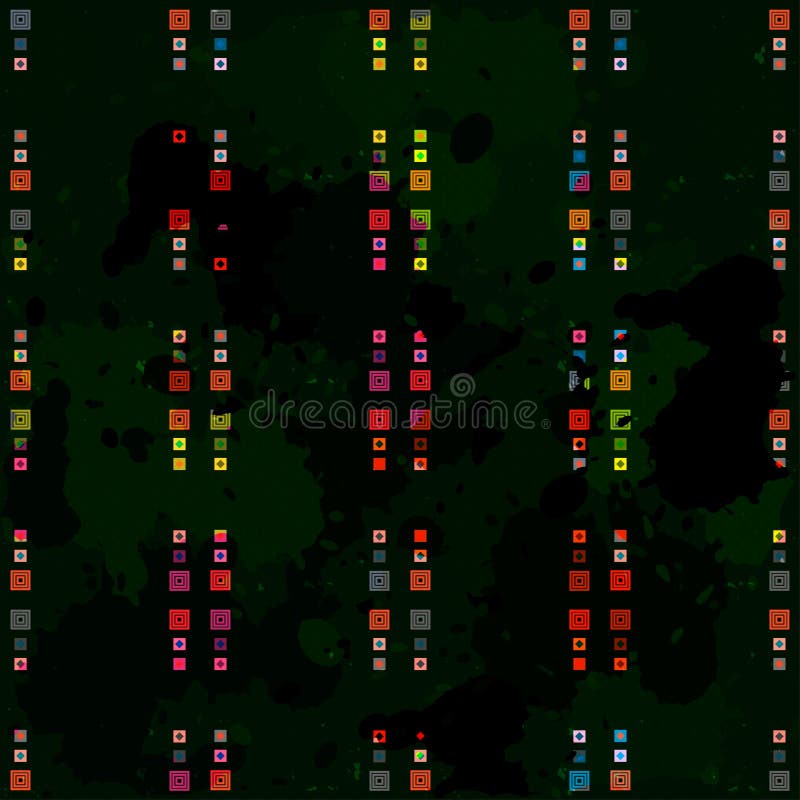 Small Objects Colored Geometric Abstract Seamless Pattern Stock Vector ...
