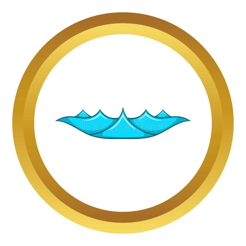 Small Waves Icon, Cartoon Style Stock Vector - Illustration of drop ...