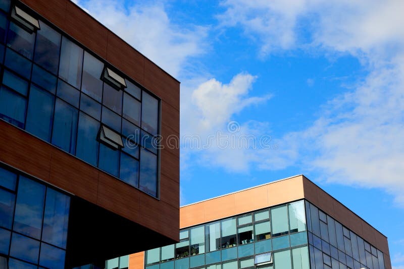 Small office buildings stock photo. Image of outdoors - 58310692