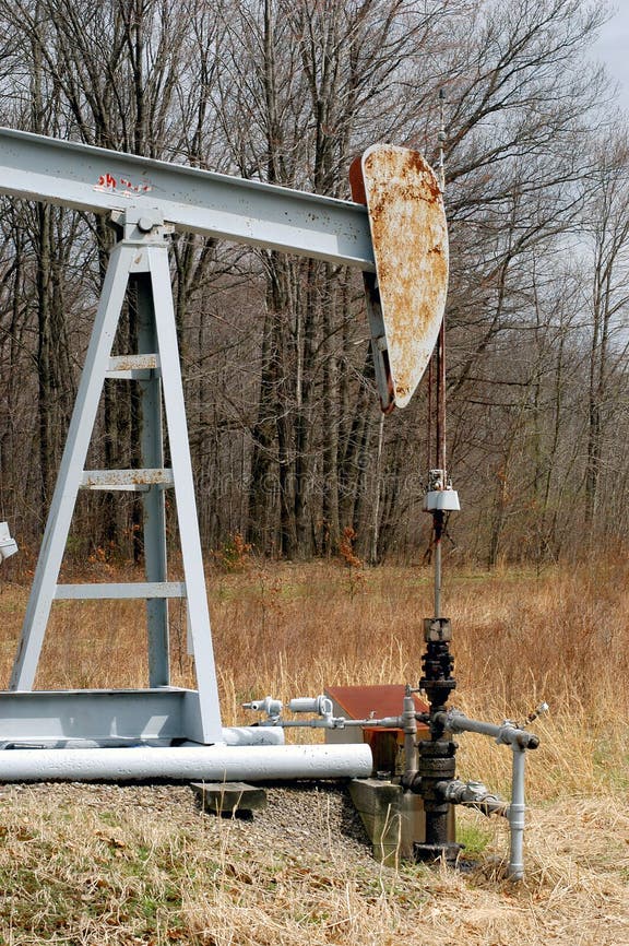 Small Oil Derrick stock image. Image of midwest, natural - 1063461
