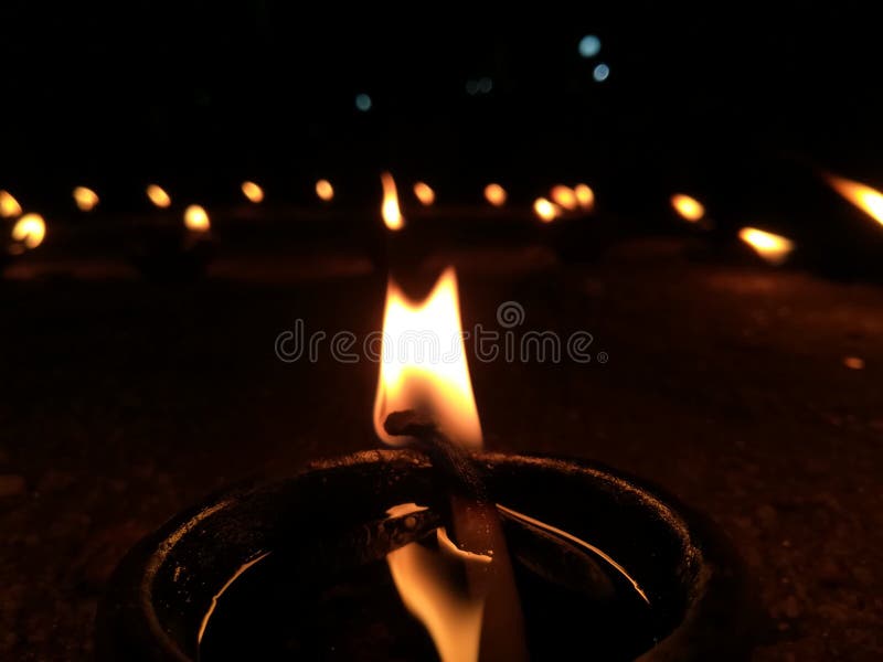 Small oil lamp stock photo. Image of fire, temple, small - 120601906