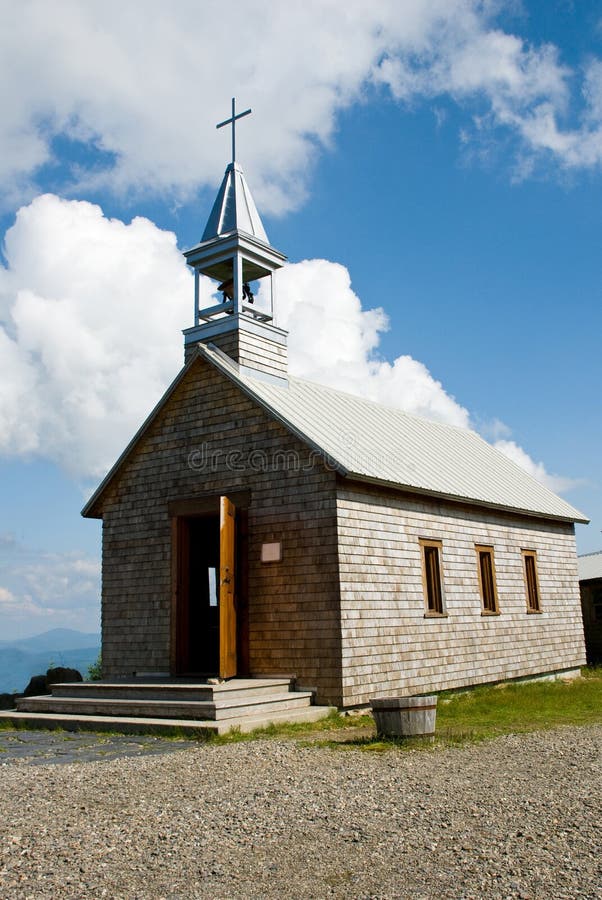 Small Old Church in the Mountains Stock Photo - Image of mountain ...
